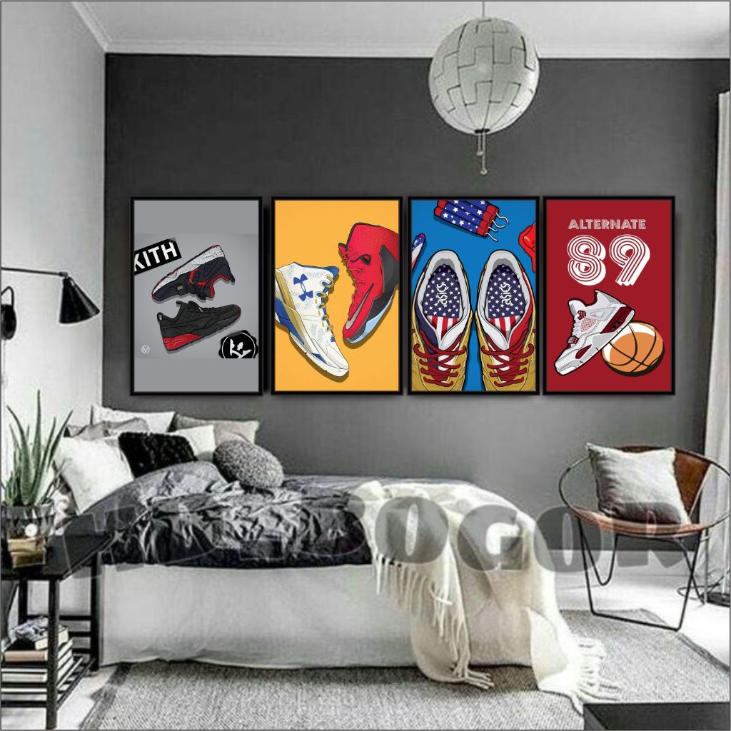 Jual Poster kayu hiasan dinding aesthetic dekorasi kamar Poster Sepatu ...