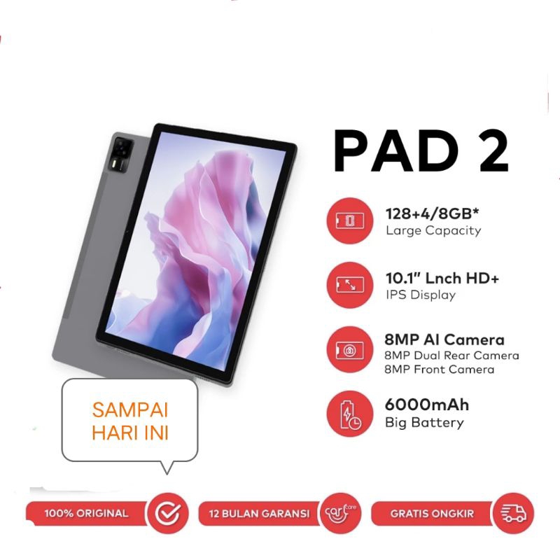 Jual Itel PAD 2 (4GB/128GB) | 10.1"HD IPS Screen 6000mAh ( Bisa kartu ...