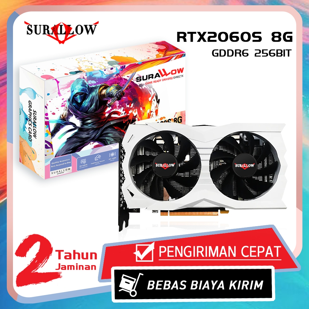 Jual SURALLOW VGA Card RTX 2060 SUPER 8GB GDDR6 256Bit | Shopee Indonesia