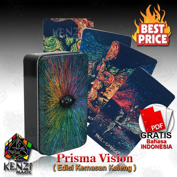 Jual Kartu Tarot Prisma Vision Kemasan Kotak Besi | Shopee Indonesia