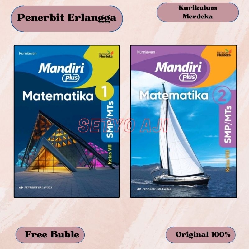 Jual Mandiri Plus Matematika SMP Kelas 7 8 Kurikulum Merdeka Penerbit Erlangga | Shopee Indonesia