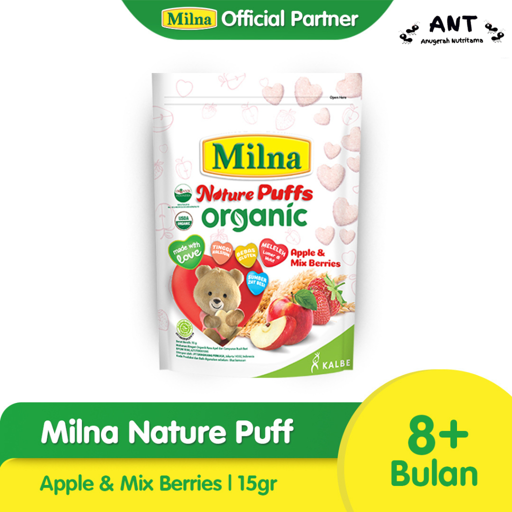 Jual Milna Nature Puff Organic 15gr | Shopee Indonesia