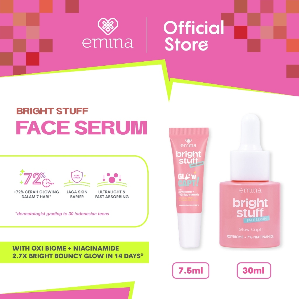 Jual Emina Bright Stuff Face Serum 7.5 ml | Shopee Indonesia