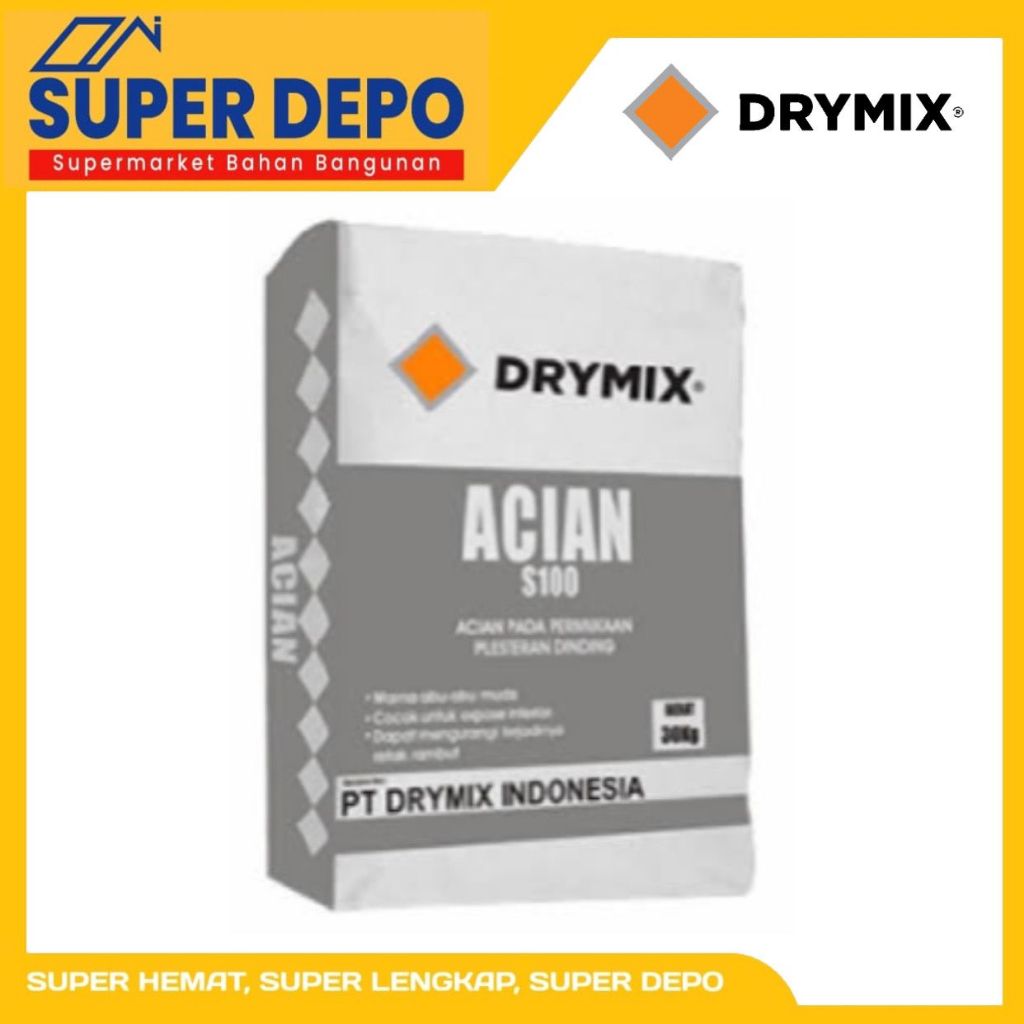 Jual SEMEN DRYMIX DM04 ACIAN ZAK 30 KG | Shopee Indonesia