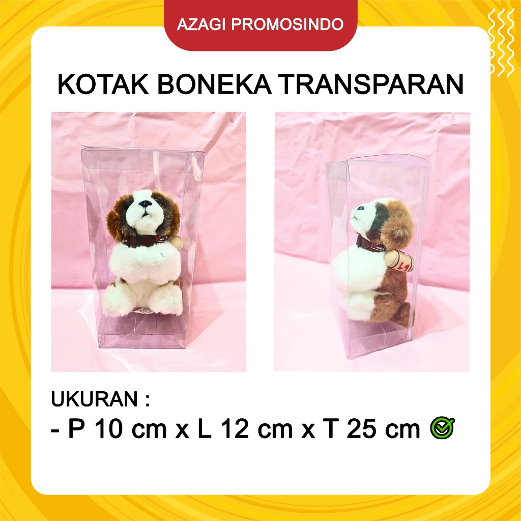 Jual Kotak Boneka Transparan Ukuran P 10 cm x L 12 cm x T 25 cm ...