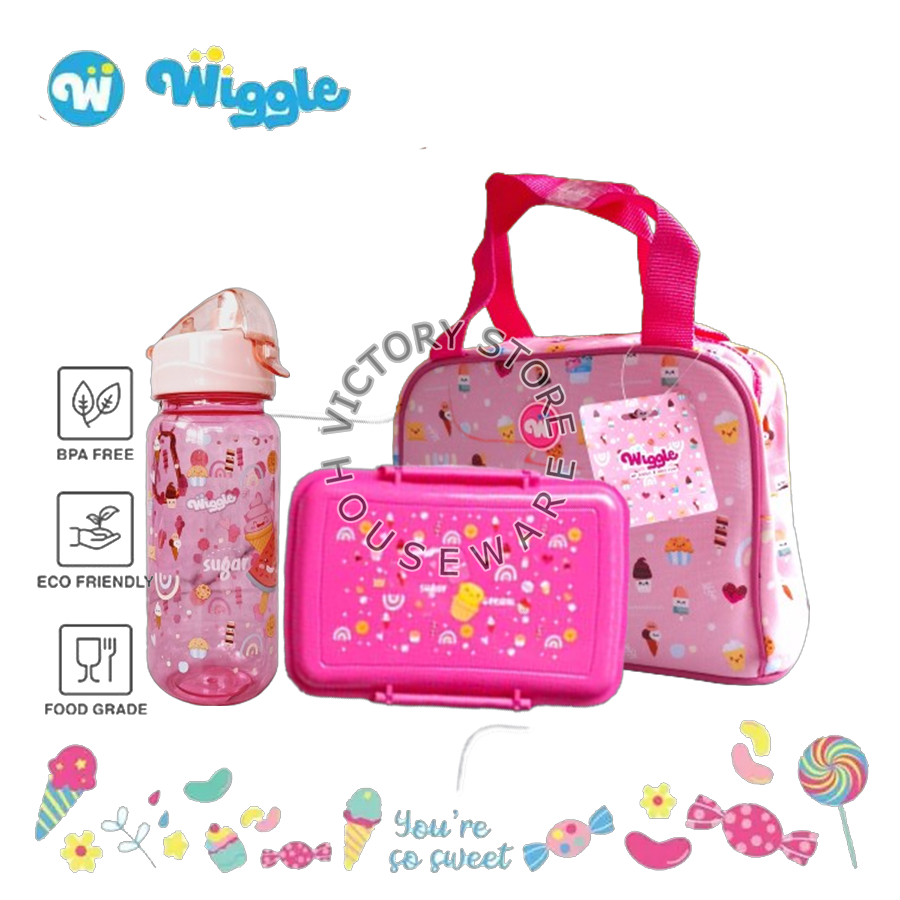 Jual WIGGLE Lunch Box Set Lunch Bag Hello Dino Kids Set | Tempat Bekal & Botol Minum Tas ...