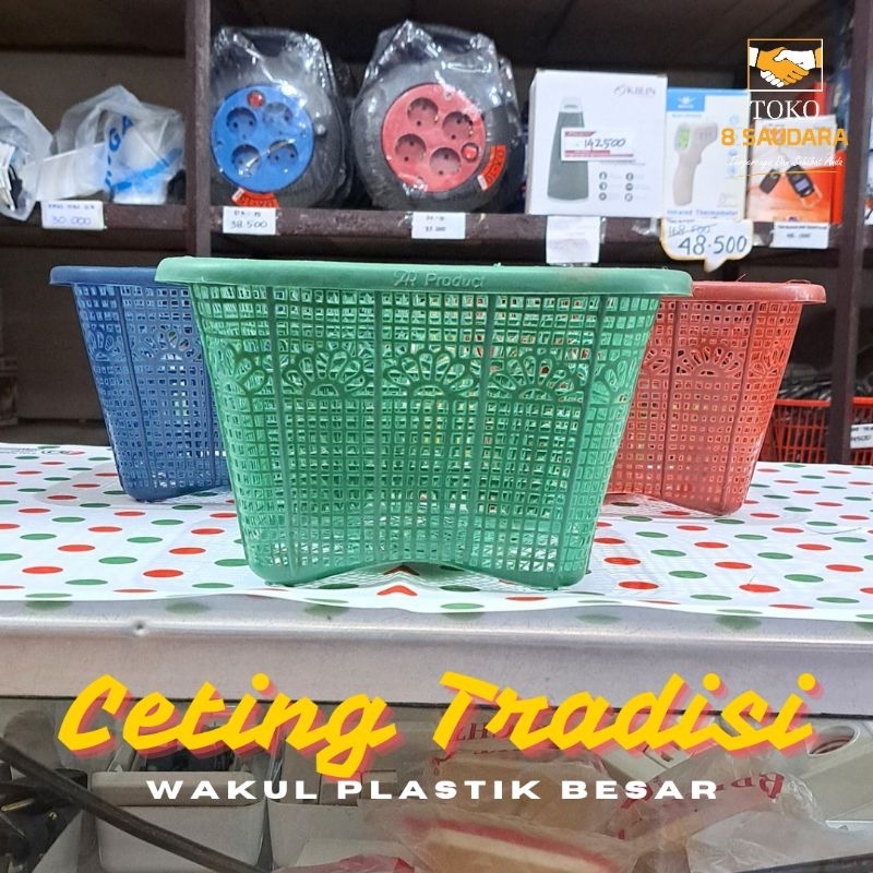 Jual Ceting Tradisi BESAR/ Wakul/ Tempat Nasi/ Wadah Nasi Segi Plastik ...