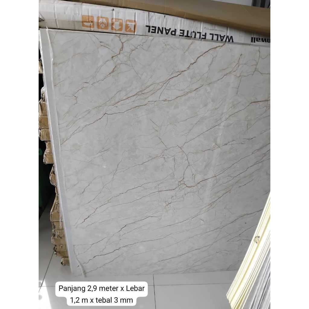 Jual Marmer Panel PVC Dekorasi Dinding Motif Corak Marmer UV Marble ...