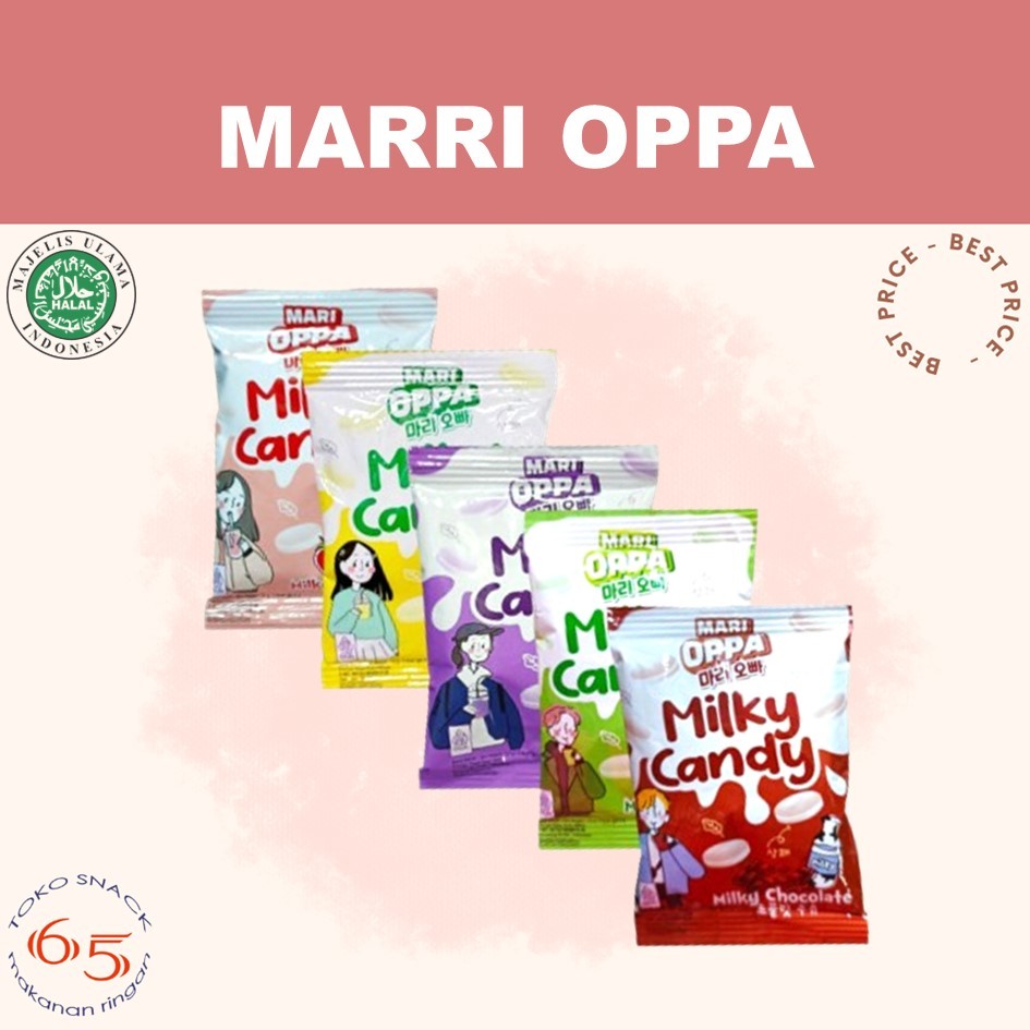 Jual Mari Oppa Milk Candy. permen. RCG | Shopee Indonesia