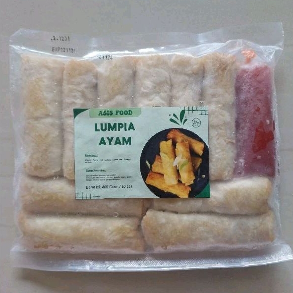 Jual ASIS FOOD Lumpia Ayam Frozen isi 10 pcs | Shopee Indonesia