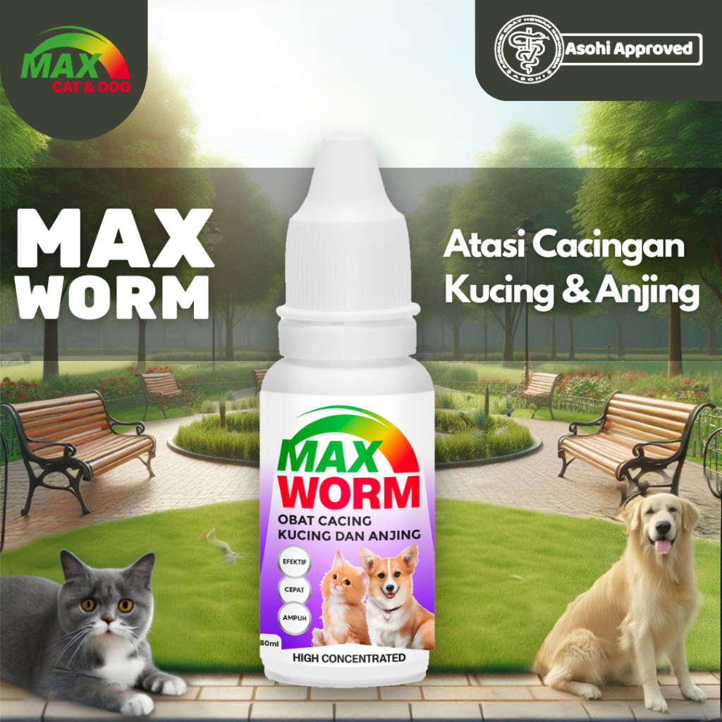 Jual Max Worm | Obat Cacing Alami Untuk Kesehatan Kucing dan Anjing ...