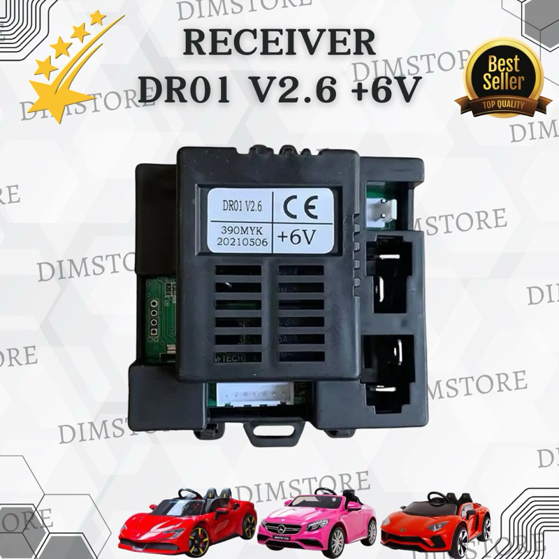 Jual RECEIVER MODUL MOBIL AKI MAINAN ANAK DR01 V2.6 12 VOLT 6 VOLT MESIN REMOT PMB PLIKO EXOTIC ...