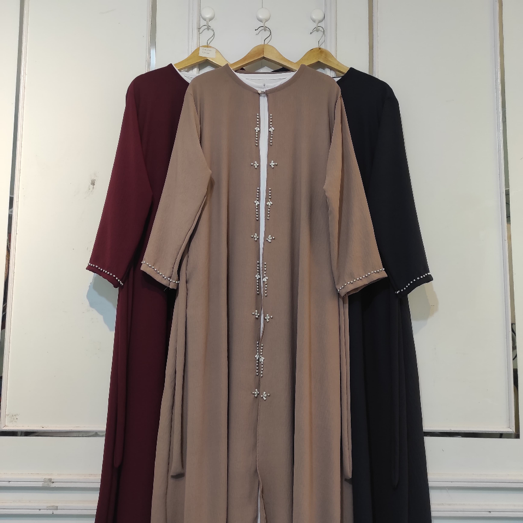 Jual LUMINA DRESS | Gamis Abaya Jumbo LD 130cm 2 in 1 (Set Inner ...