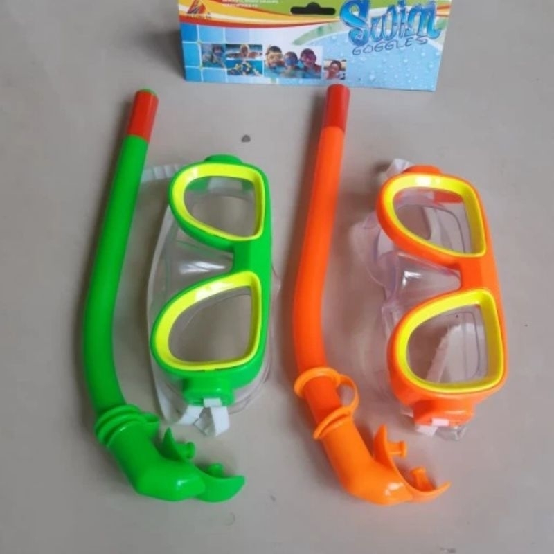 Jual kacamata renang & selang anak - alat selam set peralatan ...