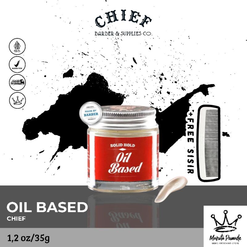 Jual CHIEF POMADE OIL BASED 35 GR | MAKUTA POMADE | Shopee Indonesia