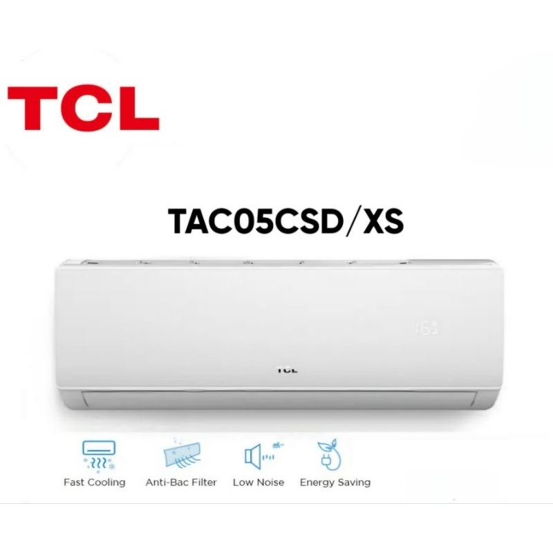 Jual AC 0.5 PK TCL TAC-05CSD Air Conditioner 1/2 pk Standar | Shopee ...