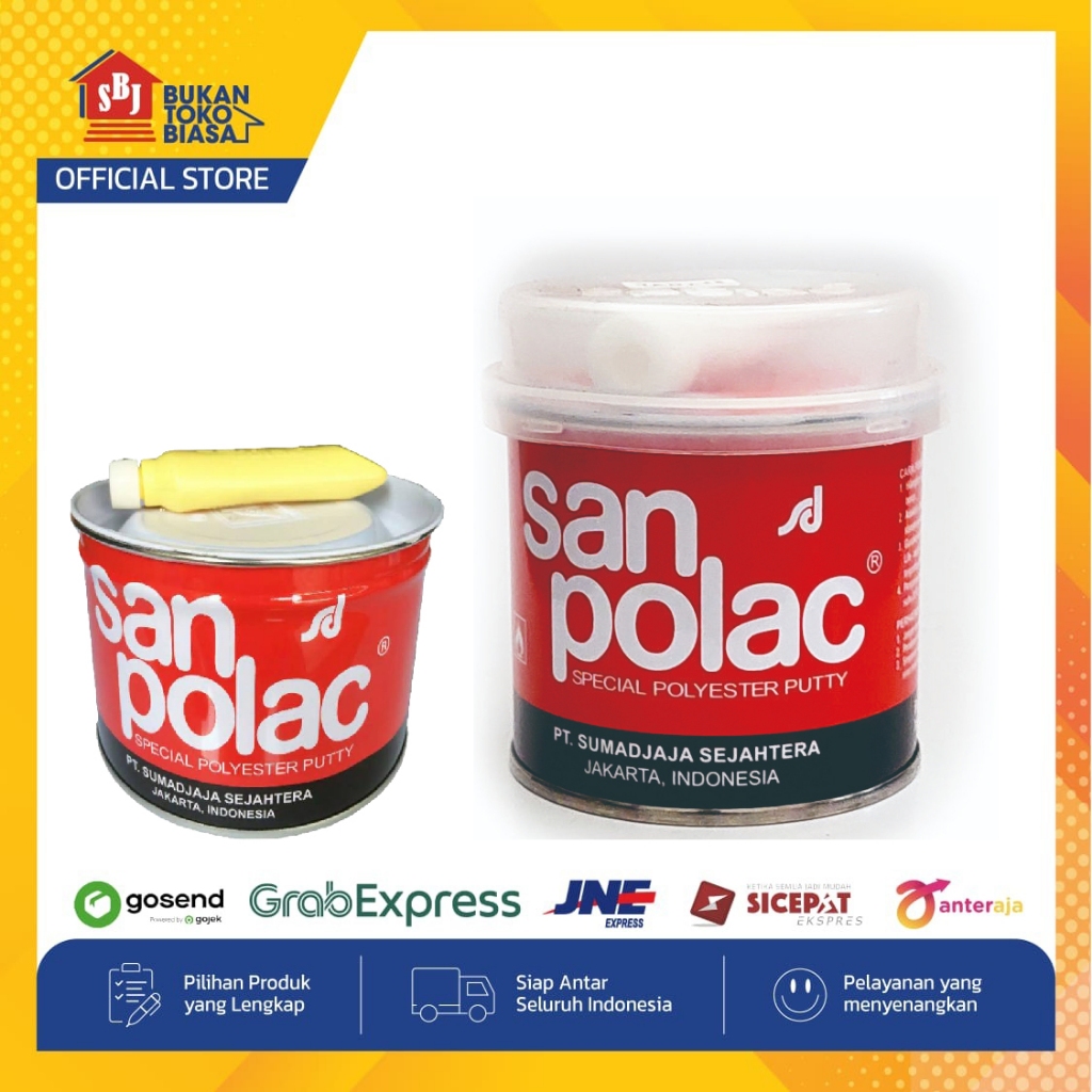 Jual Sanpolac Polyester Putty Mobil Motor Plastik Fiber Dempul San ...