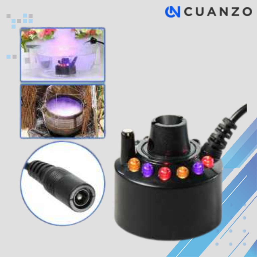 Jual Mesin Pembuat Kabut Embun Mist Spray Fog Maker 12 LED 24V / Mist ...