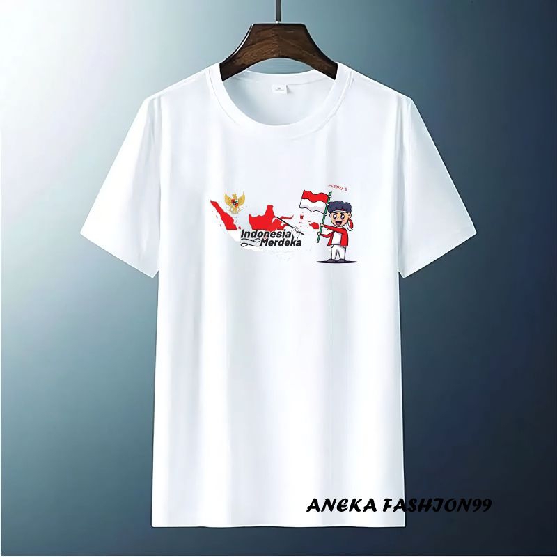 Jual KAOS DIRGAHAYU MERDEKA HUT RI 17 AGUSTUS KAOS DEWASA | Shopee Indonesia