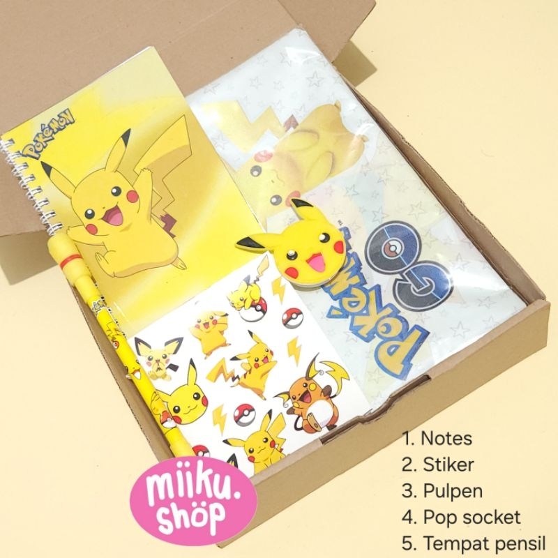 Jual HAMPERS GIFT BOX POKEMON PIKACHU | Shopee Indonesia