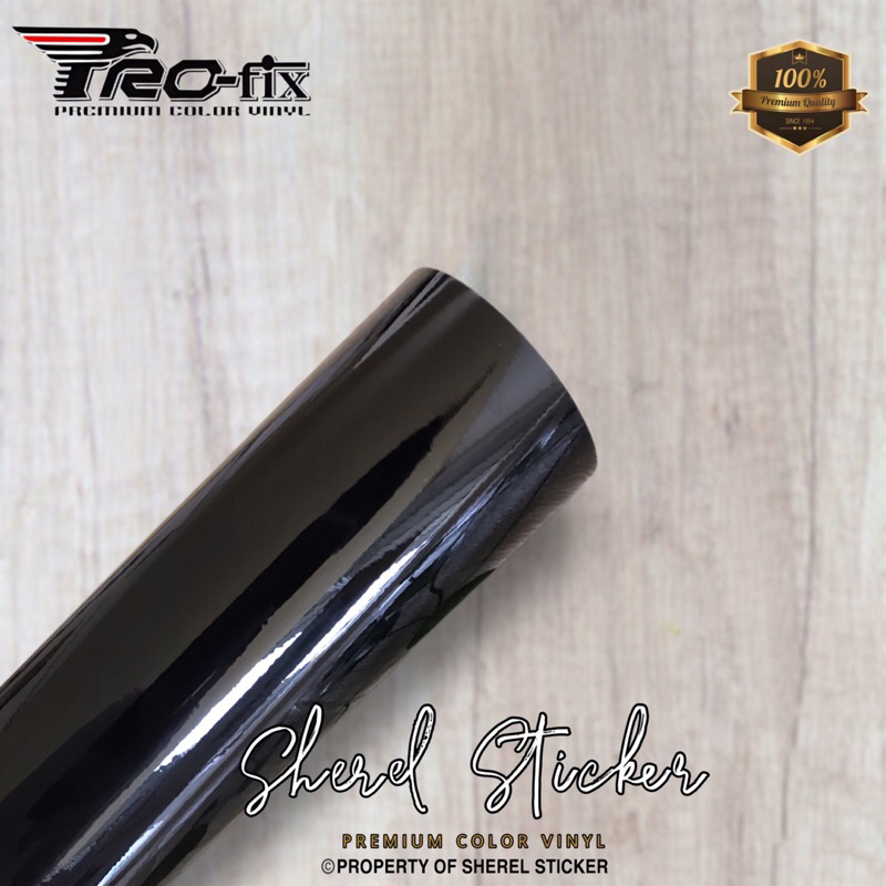 Jual skotlet hitam glossy scotlite profix vinyl premium (L 45cm x P ...