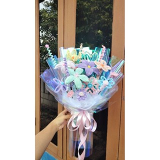 Jual buket kawat bulu/buket lucu/buket wisuda/buket hadiah/buket ...