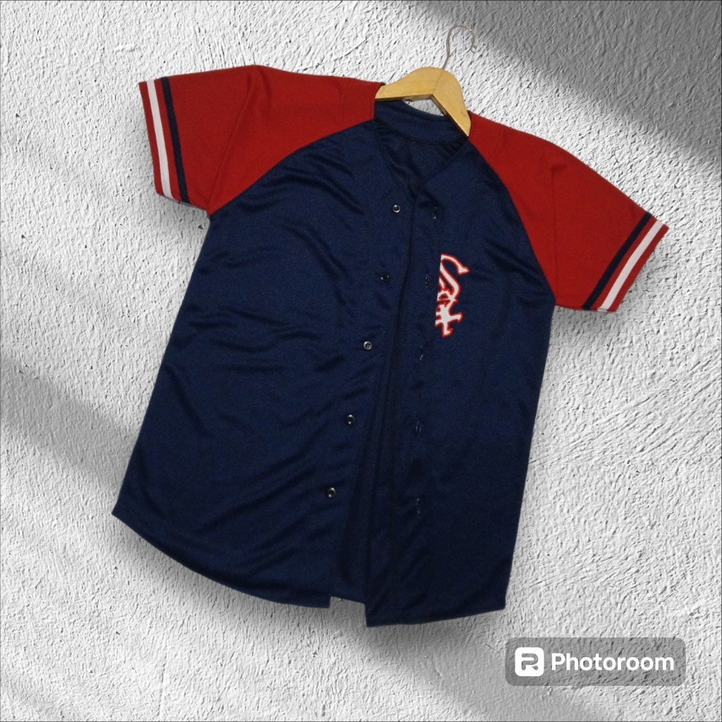 Jual kaos jersey baseball SOX kombinasi Premium unisex / baju baseball ...