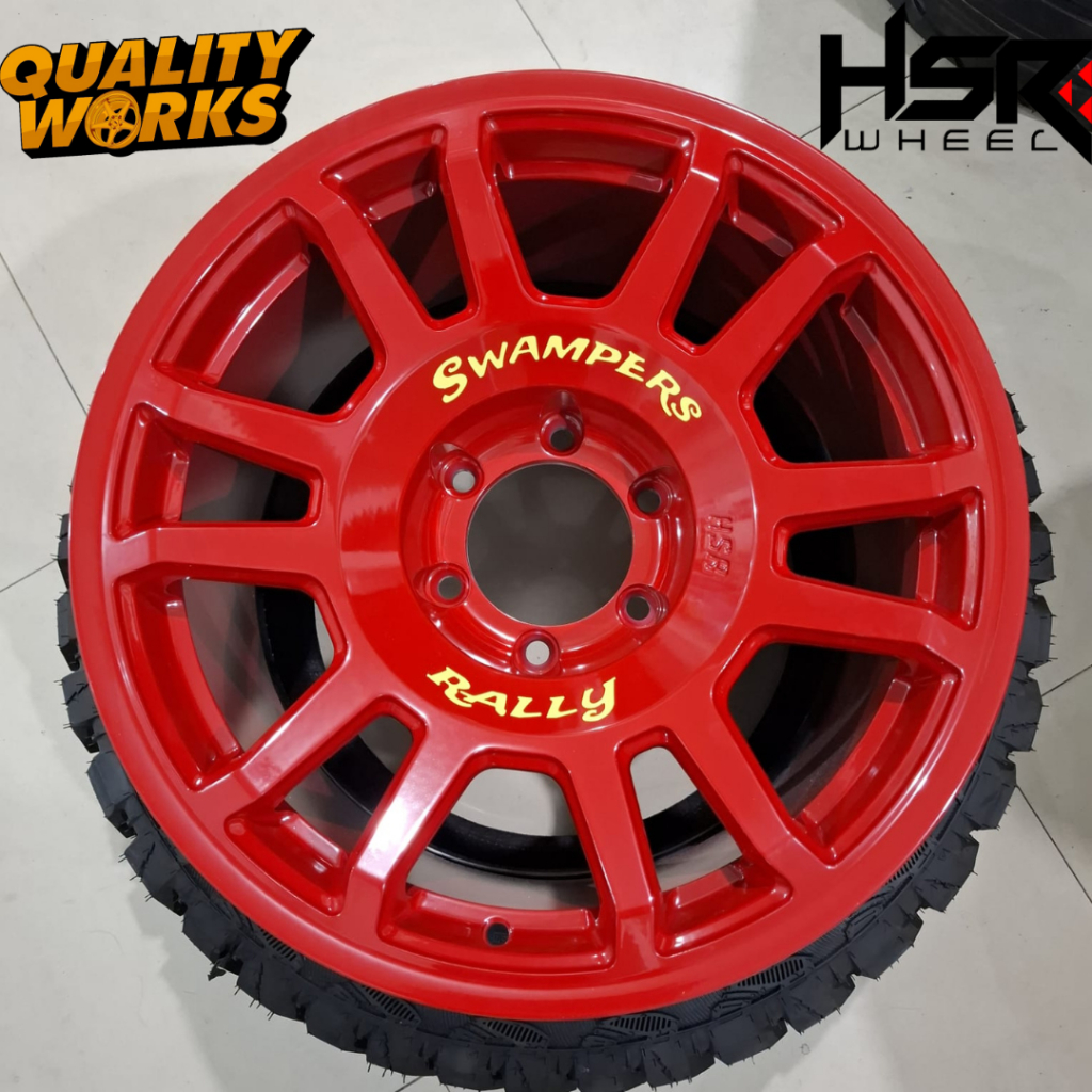 Jual Velg Mobil Suv Ring 18 Inch Lubang 6 pelek Hsr Swampers R18 pcd ...