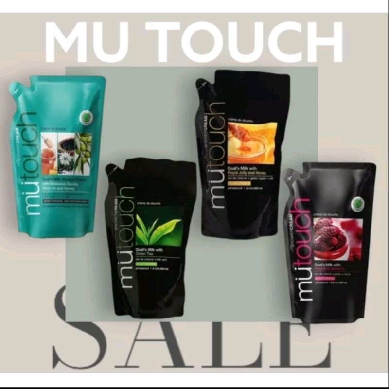 Jual Mutouch Shower Cream Body Wash Goat's Milk - 800ml (REFILL ...