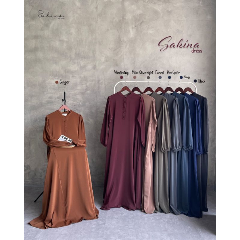 Jual SAKINA DRESS sabinabyselly (READY STOCK) | Shopee Indonesia
