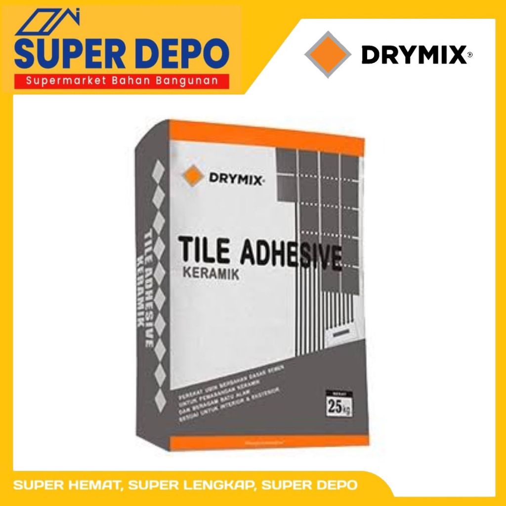 Jual SEMEN DRYMIX DM07 TILE ADHESIVE KERAMIK ZAK 25 KG | Shopee Indonesia