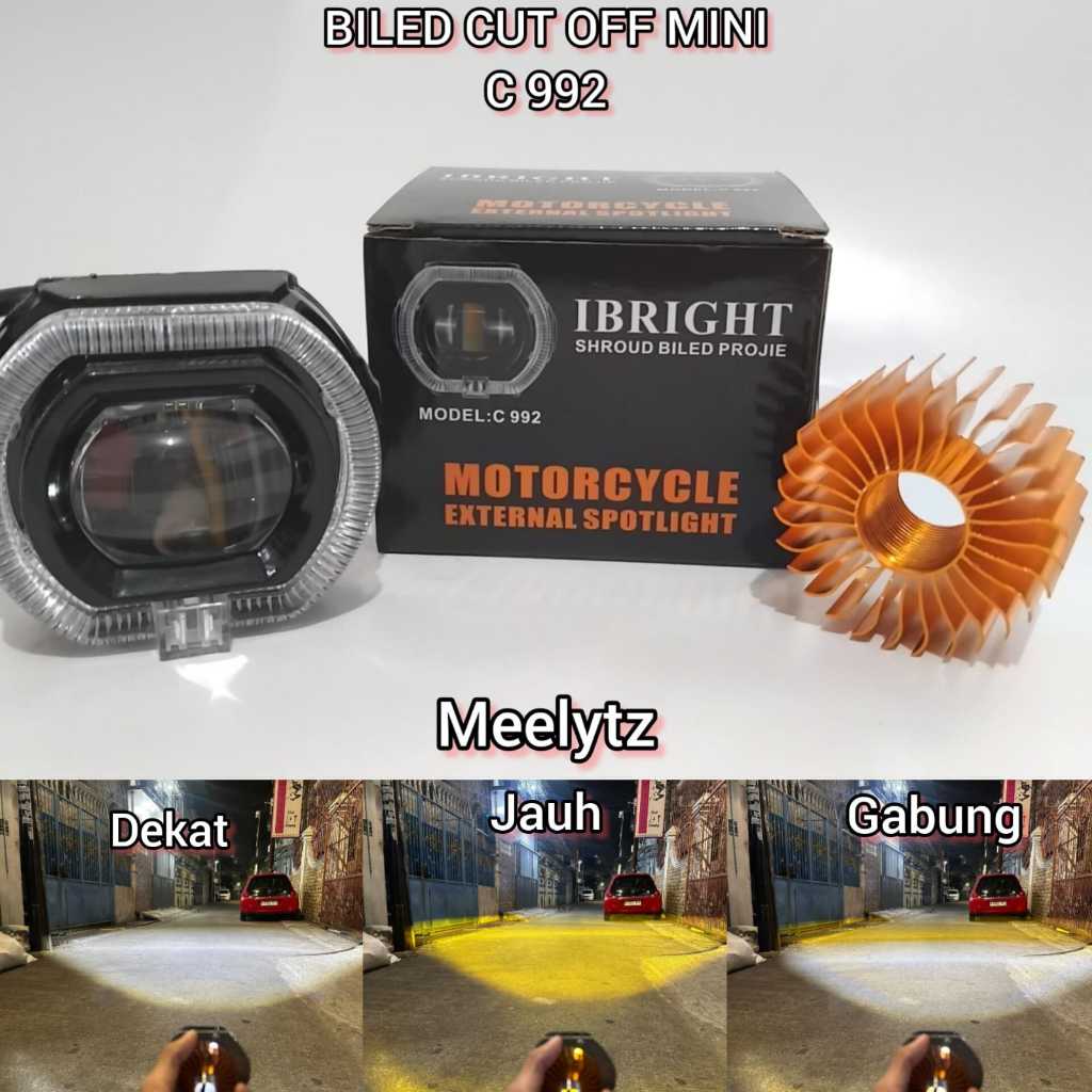 Jual IBRIGHT - Projie Biled Cut Off Mini 2,5 inc Body Black C992 Body lebih Tipis | Shopee Indonesia
