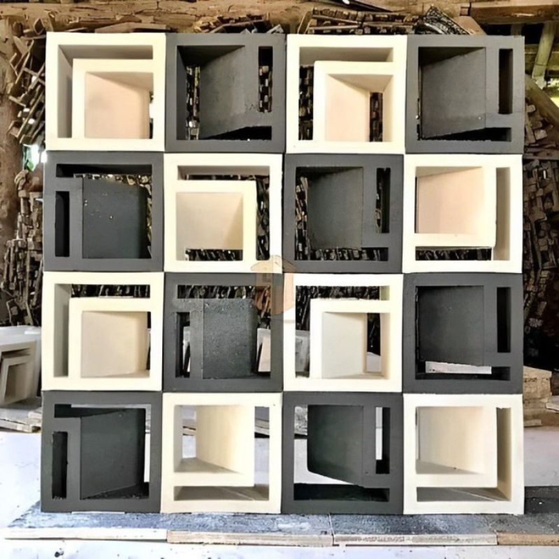 Jual Roster beton minimalis/loster beton minimalis motif L dobel 2 sisi ...
