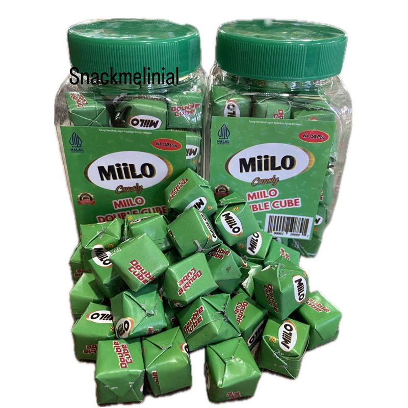 Jual permen coklat 50pcs comelo millo cube miilo cube double cube 50pcs ...
