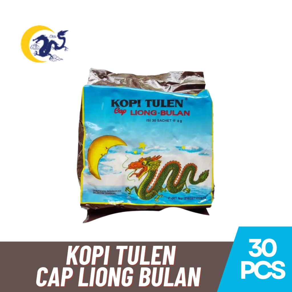 Jual Kopi Tulen Cap Liong Bulan 8g isi 30 Pcs | Kopi Liong Bulan Tanpa ...