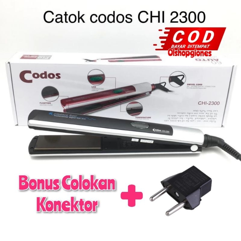 Jual CATOK CODOS ROMANCE HAIR CATOKAN ION SMOOTHING FLAT IRON | Shopee ...