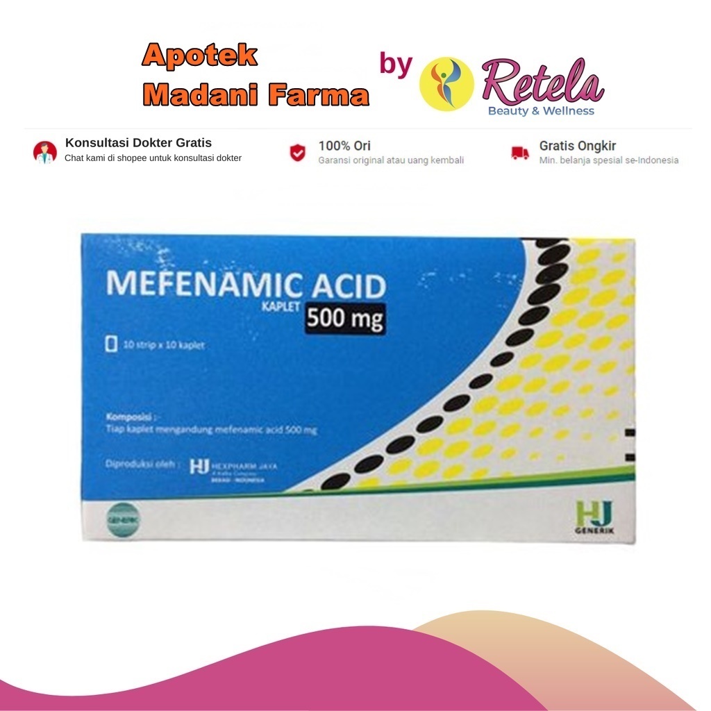 Jual MEFENAMIC ACID 500MG BOX ORIGINAL | Shopee Indonesia