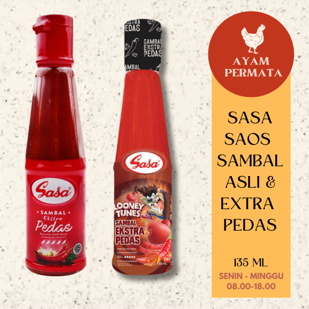Jual Saos Sambal Asli / Extra Pedas SASA - Chilli Sauce Saus Sambel ...
