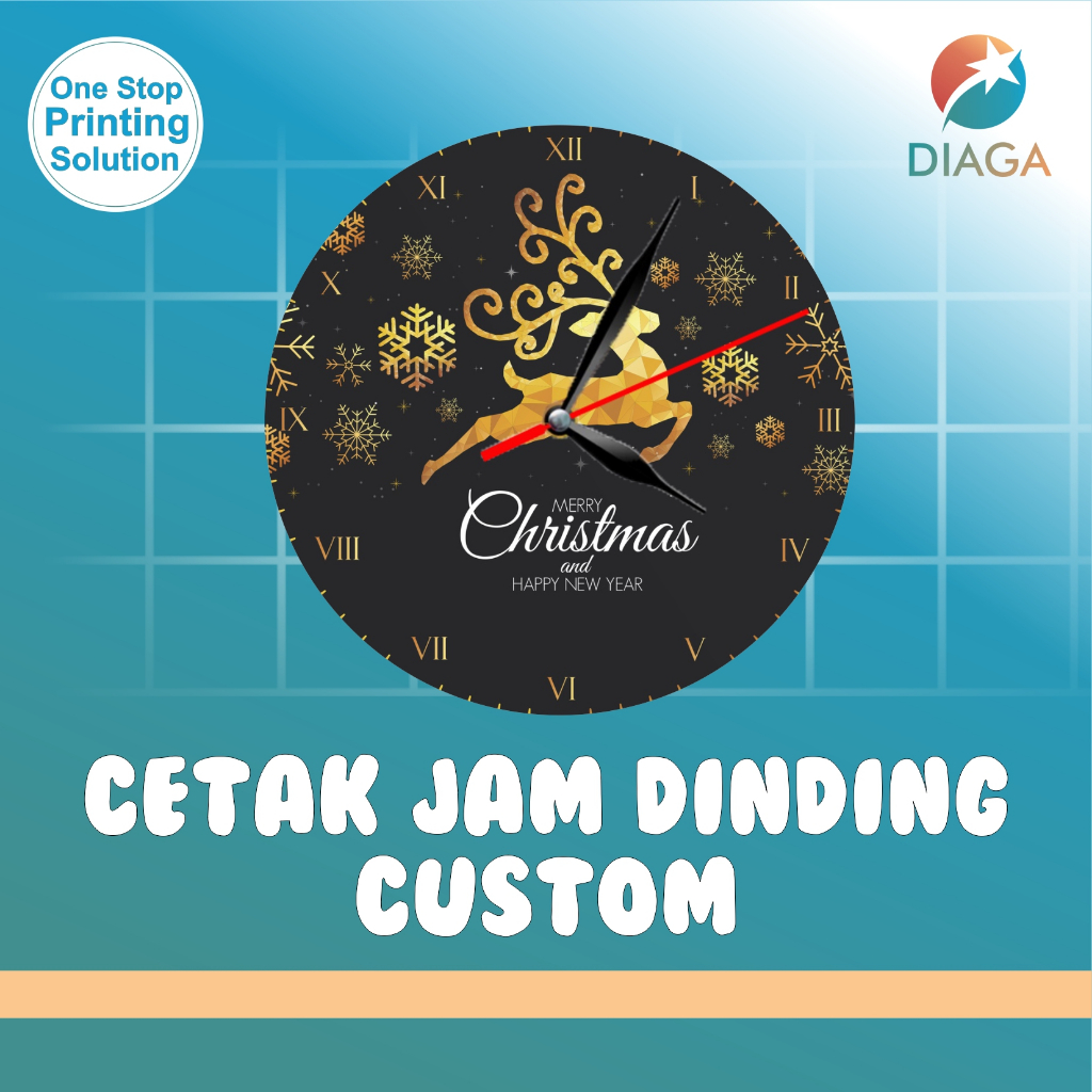 Jual CETAK JAM DINDING CUSTOM MURAH | Shopee Indonesia