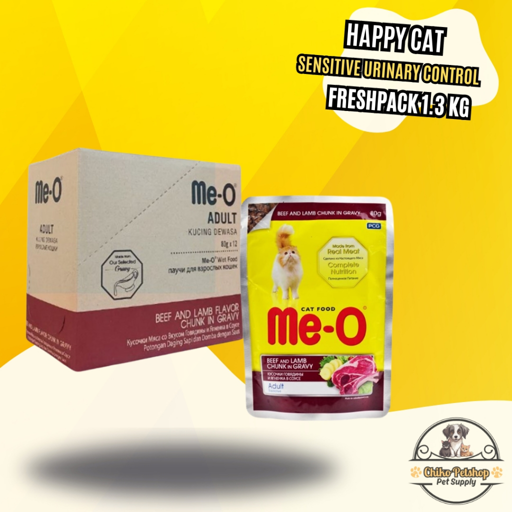 Jual [1BOX] Meo Pouch Makanan Basah Kucing Dewasa Wet Food Me-o 80 gr ...