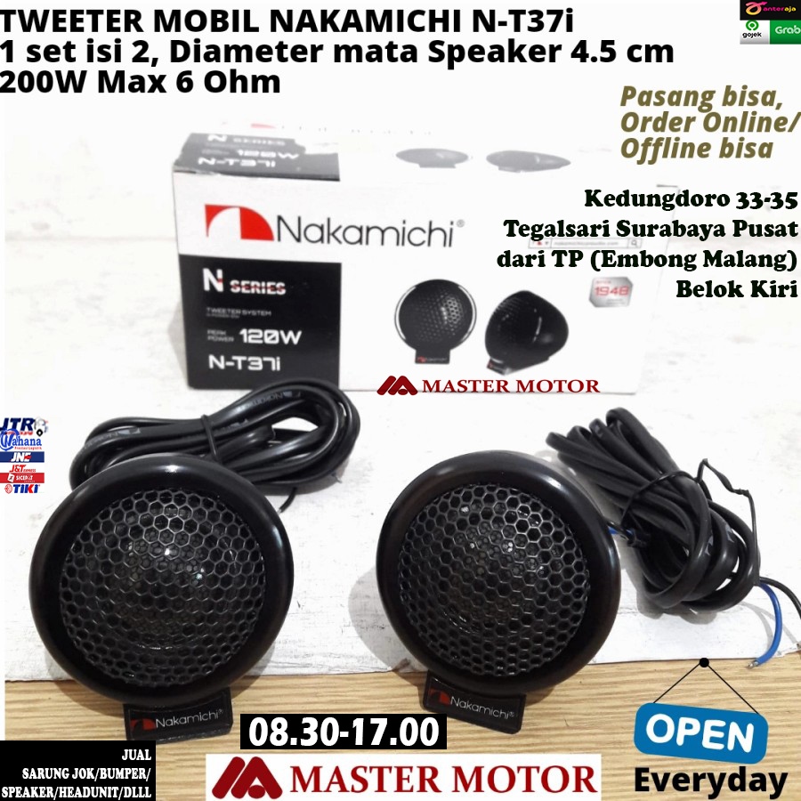 Jual Tweeter Mobil Nakamichi N T37i 1 set 200W 6 Ohm Speaker Dashboard ...