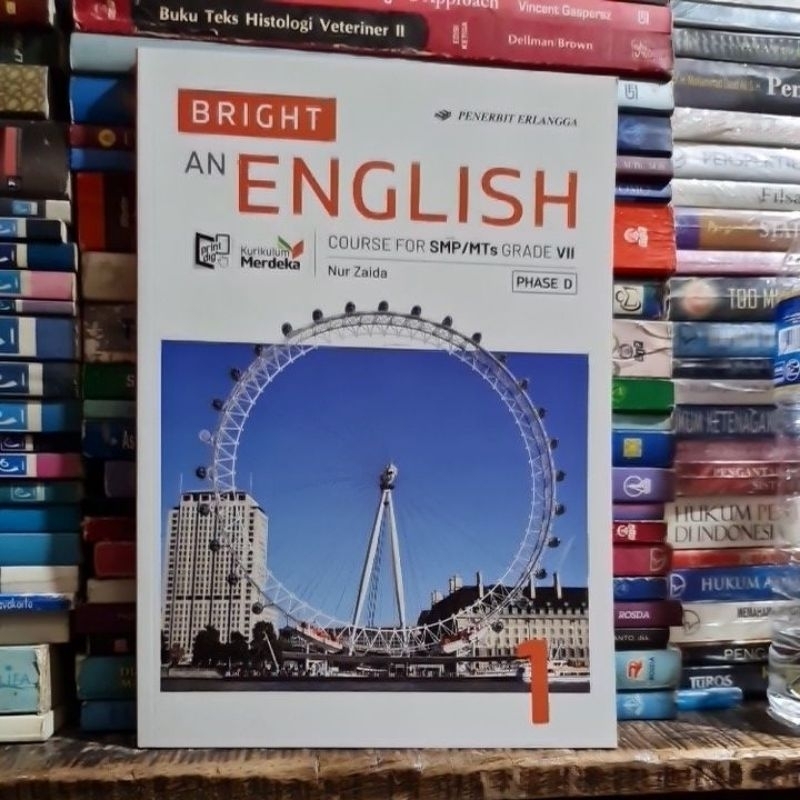 Jual Bright An English kelas 7 SMP/MTS KURIKULUM MERDEKA BY ERLANGGA NUR ZAIDA | Shopee Indonesia