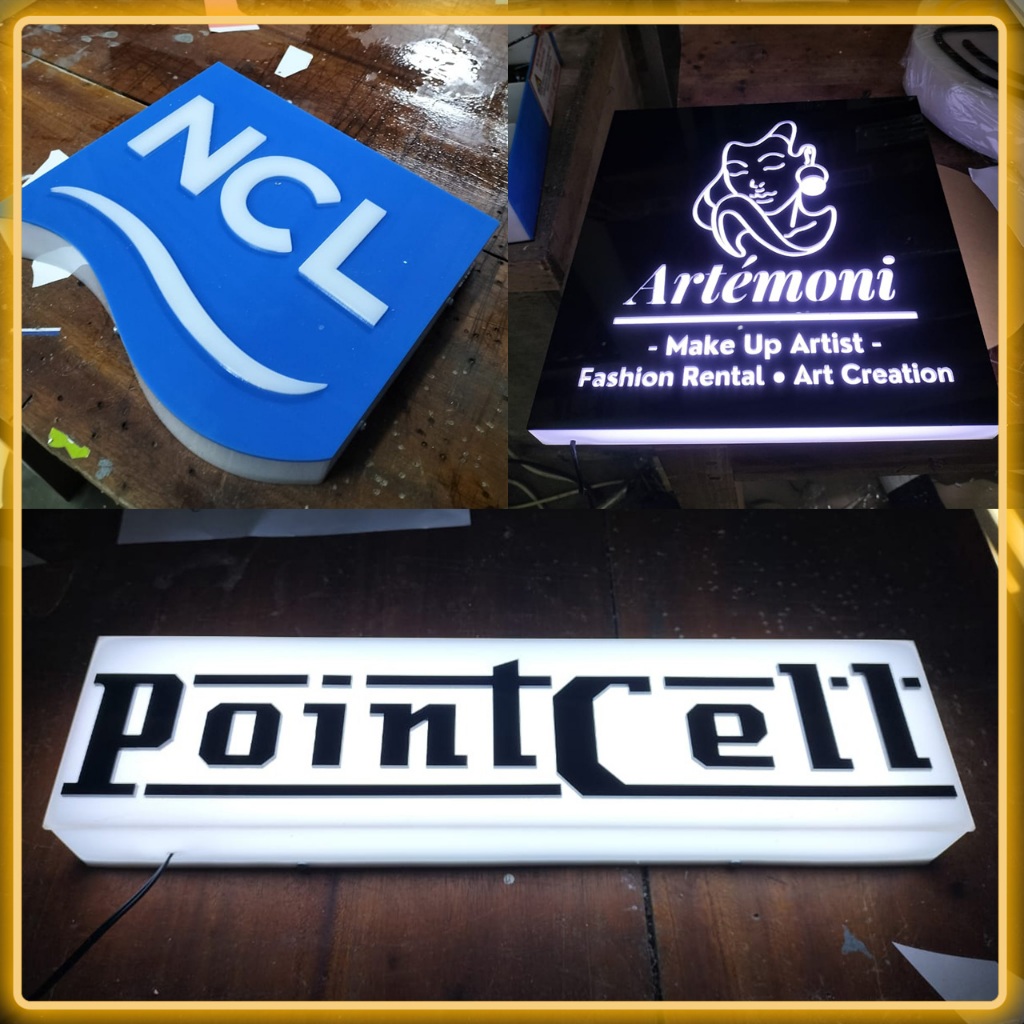 Jual Neon Box Led Kotak Nyala Custom Ukuran Bebas | Shopee Indonesia