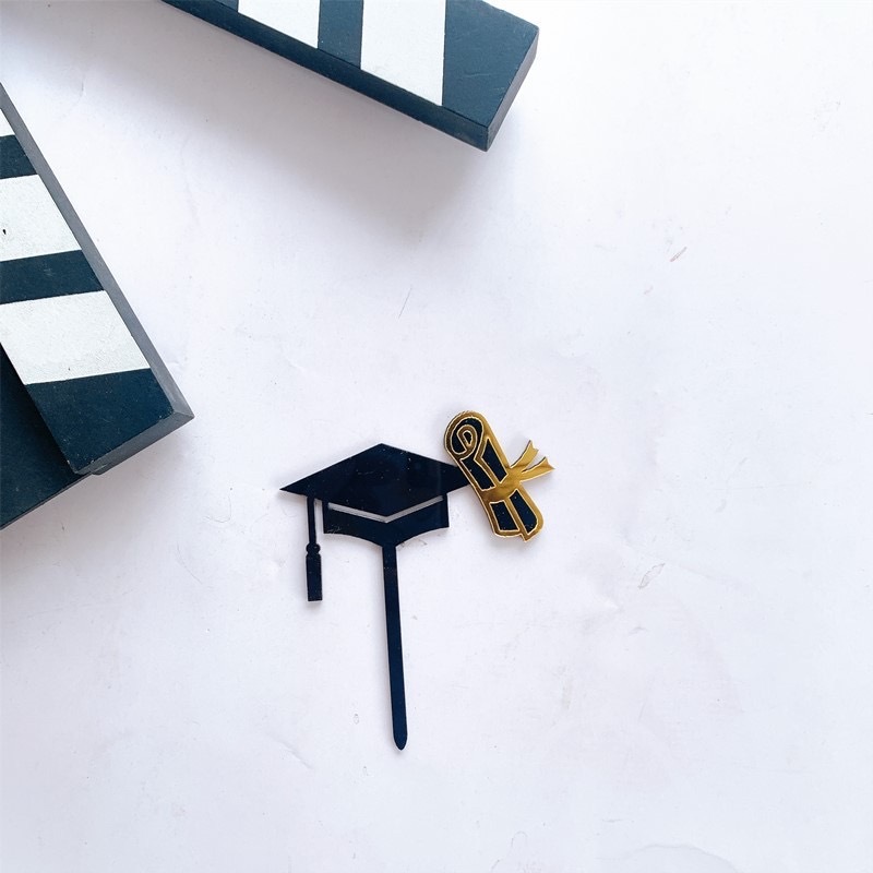 Jual Cake Topper Graduation Acrylic/Topper Wisuda/Topper Graduation ...