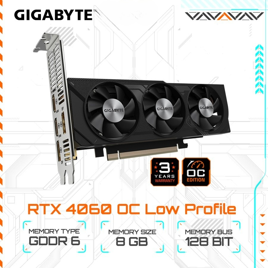 Jual VGA Card Gigabyte GeForce RTX 4060 OC Low Profile 8GB GDDR6 ...