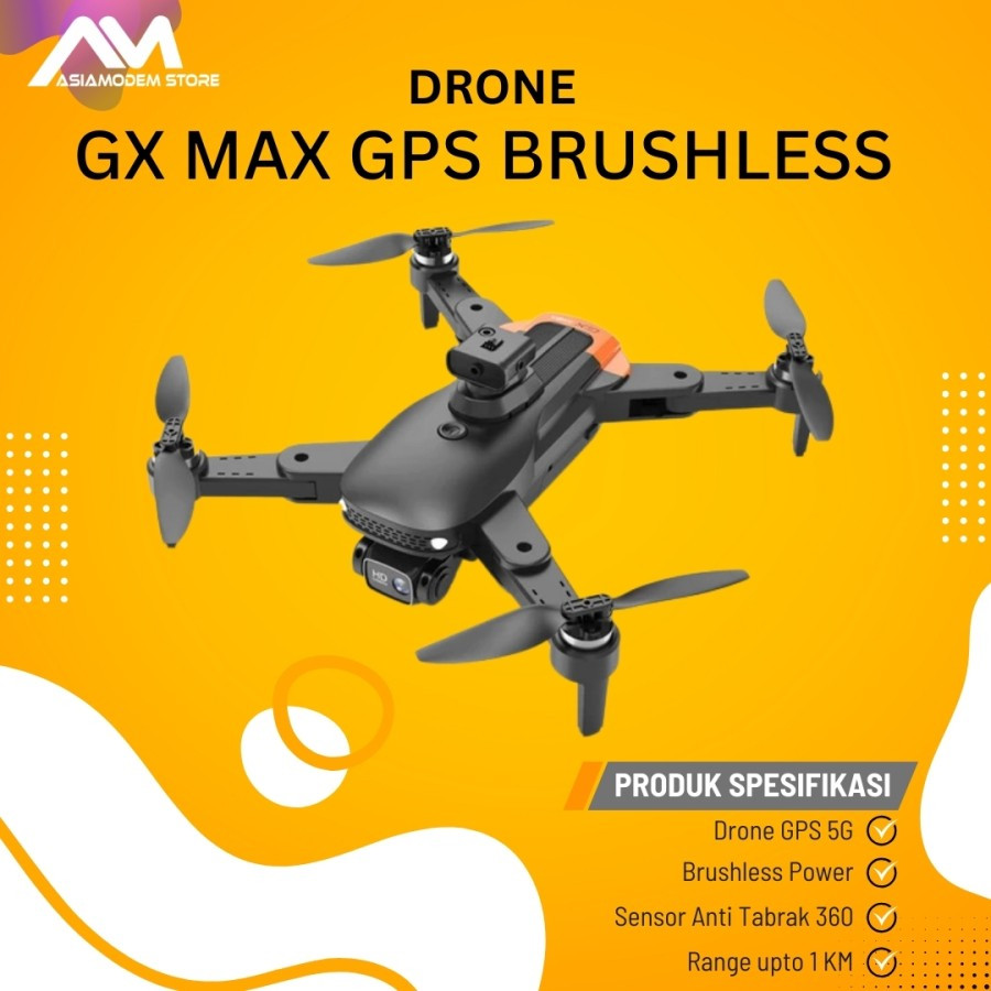 Jual Drone GX Max GPS 8K Dual Camera ESC Optical Flow Obstacle ...