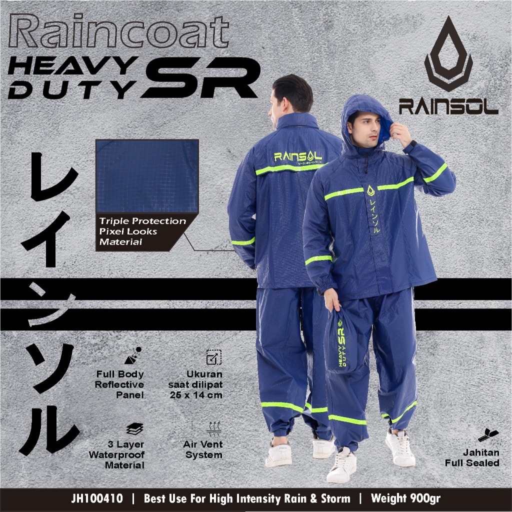 Jual Jas Hujan Rainsol Heavy Duty SR | Jas Hujan Dewasa | Jpn Edition ...