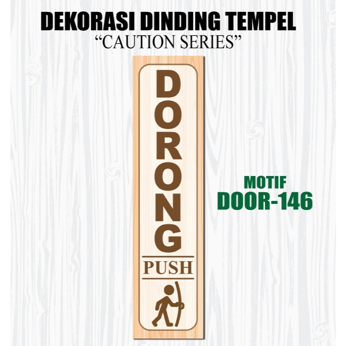 Jual Papan Tulisan Di Pintu "TARIK DORONG GESER" untuk Toko Kantor Cafe ...