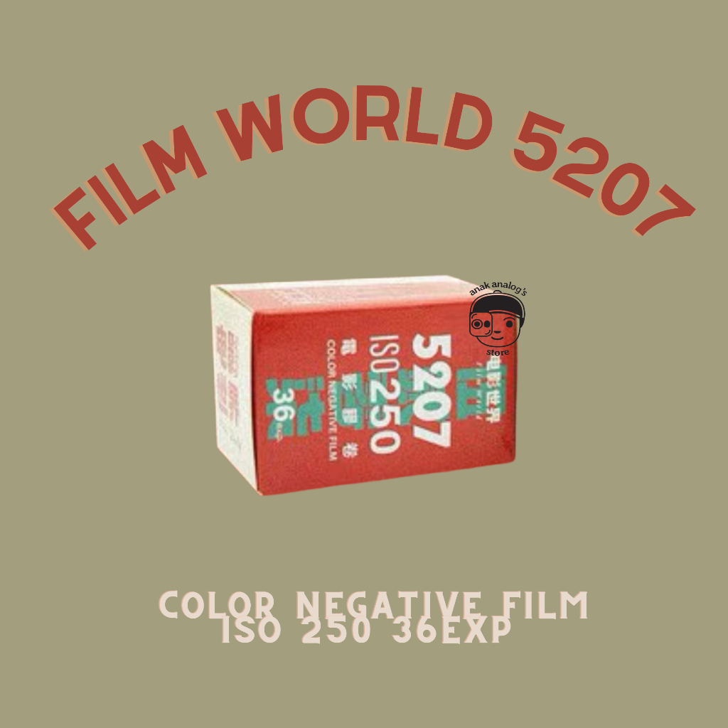 Jual PROMO Roll Film Film World 5207 Color Negative Film ISO 250 Color ...
