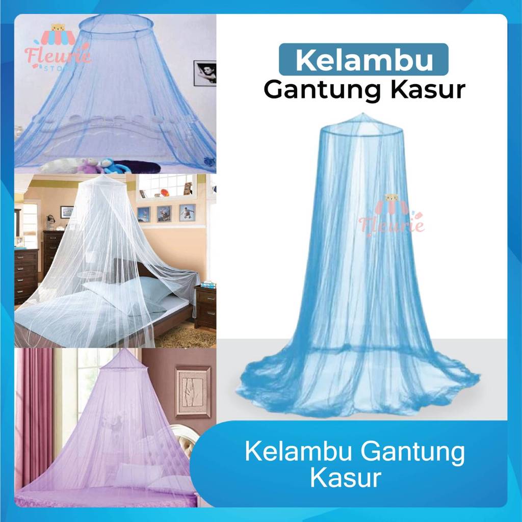 Jual Kelambu Kasur Gantung Anti Nyamuk / Klambu Tirai Ranjang Tempat ...